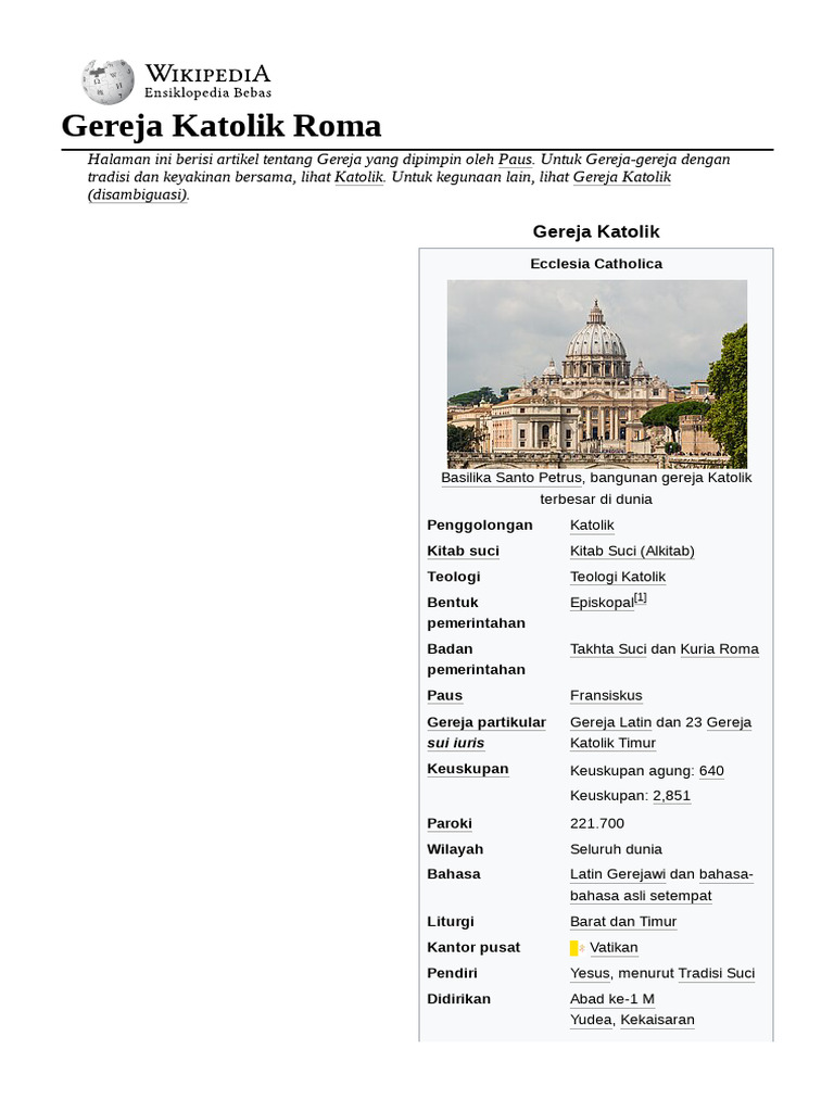 Gereja_Katolik_Roma | PDF