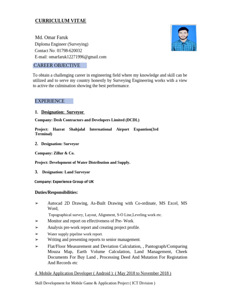 Omar Faruk CV | PDF
