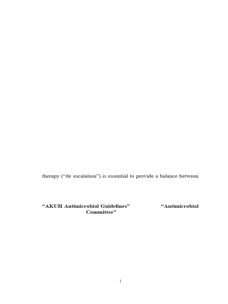 AKUH Antimicrobial | PDF