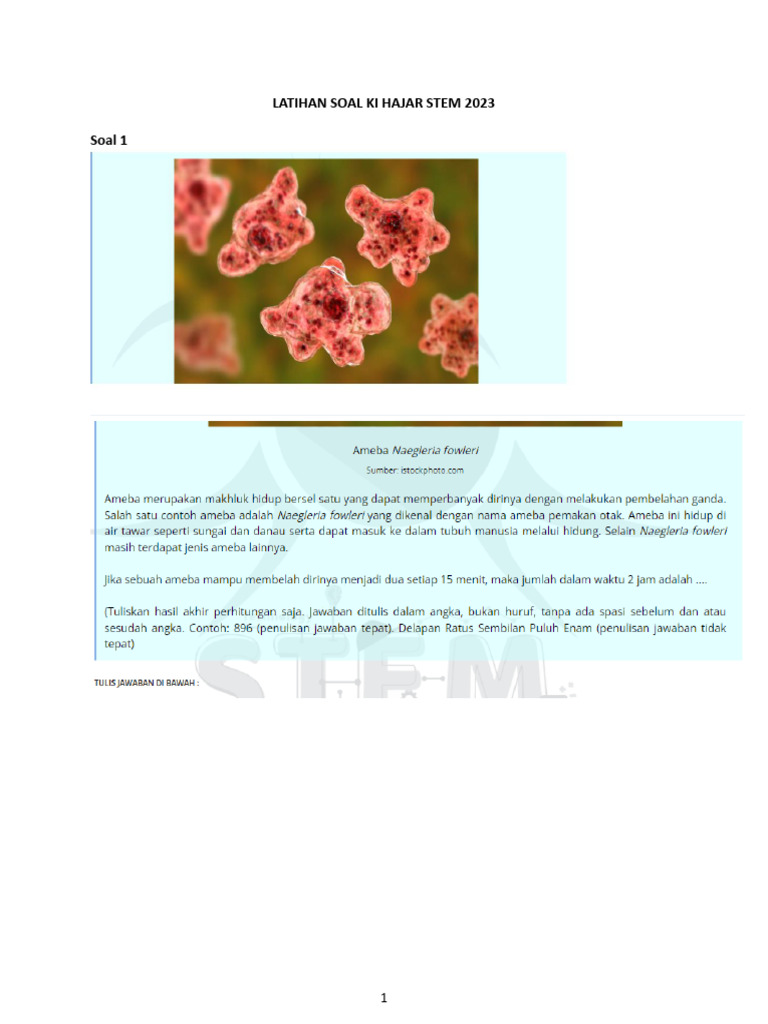 Latihan Soal Ki Hajar Stem 2023 | PDF