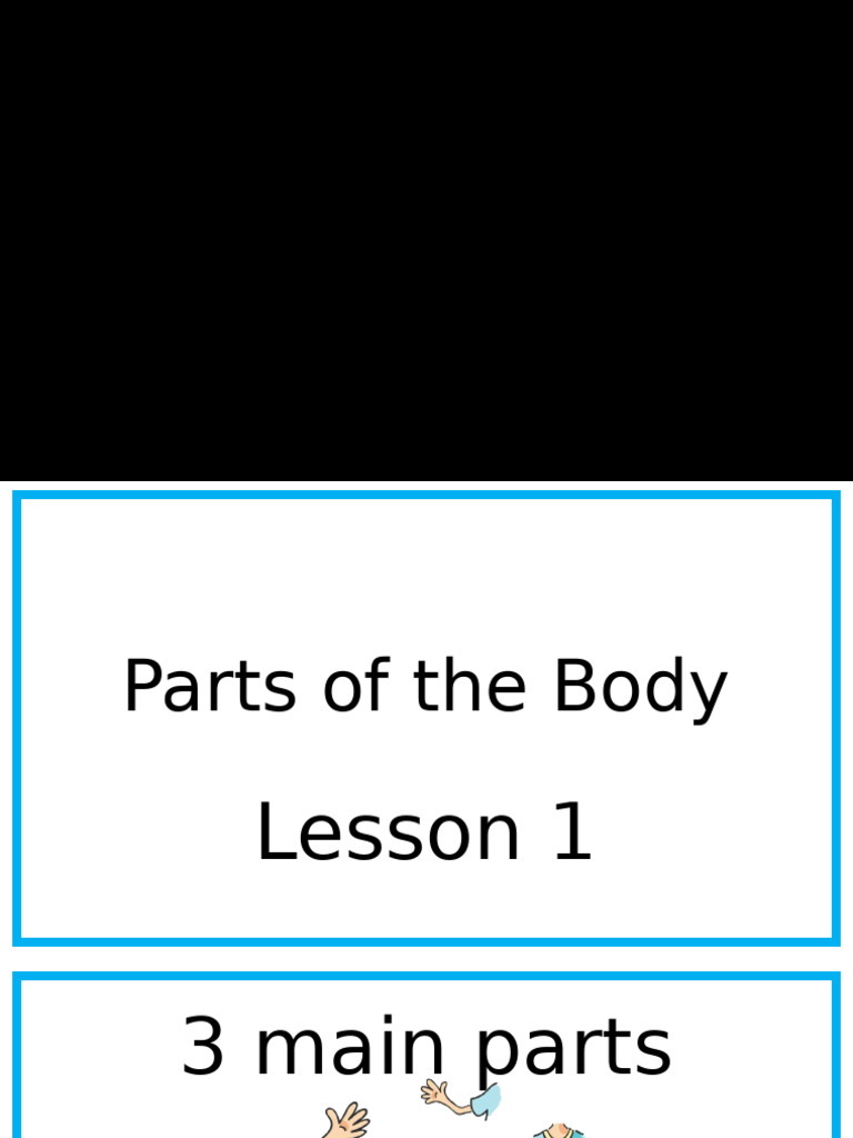 Adv Science L1 Parts of the Body | PDF