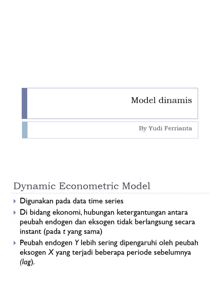 Autoregresif Yudi | PDF