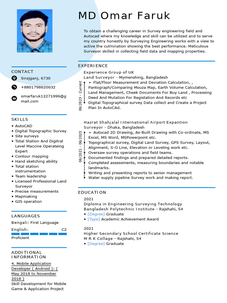 Resume of Omar Faruk | PDF