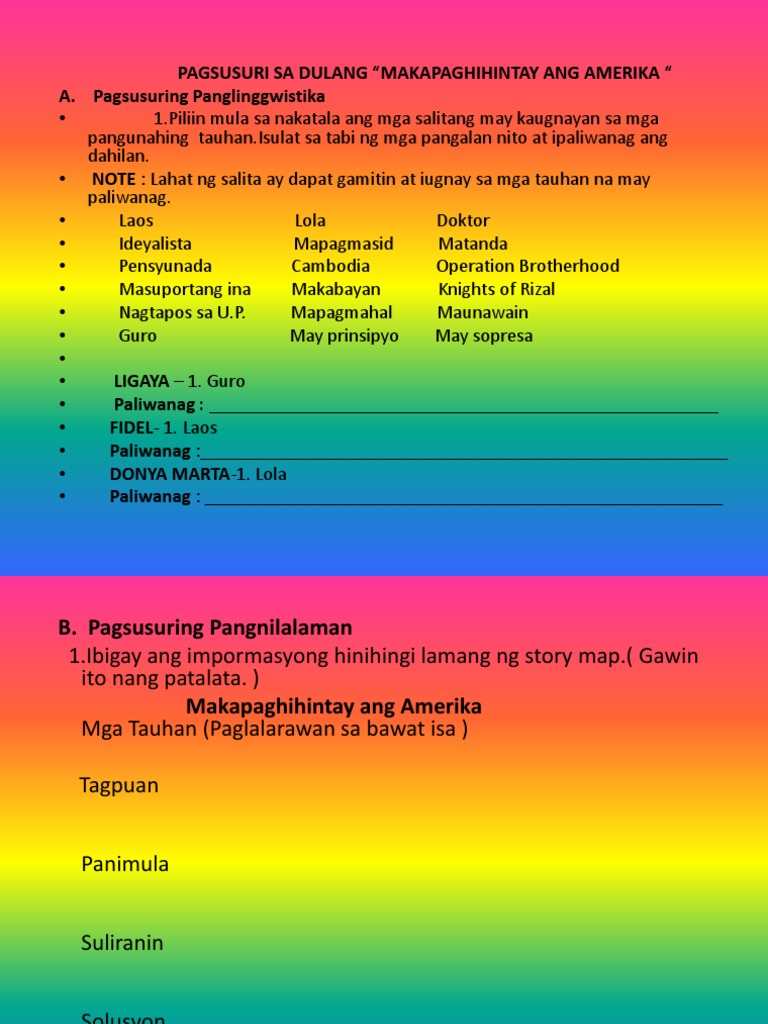 Proyekto Sa Ikatlong Markahan | PDF