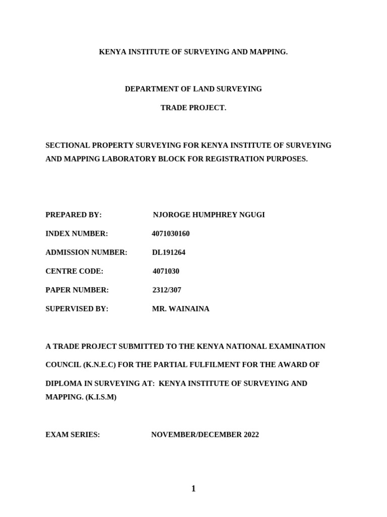 Trade Project Dl191264 Pdf