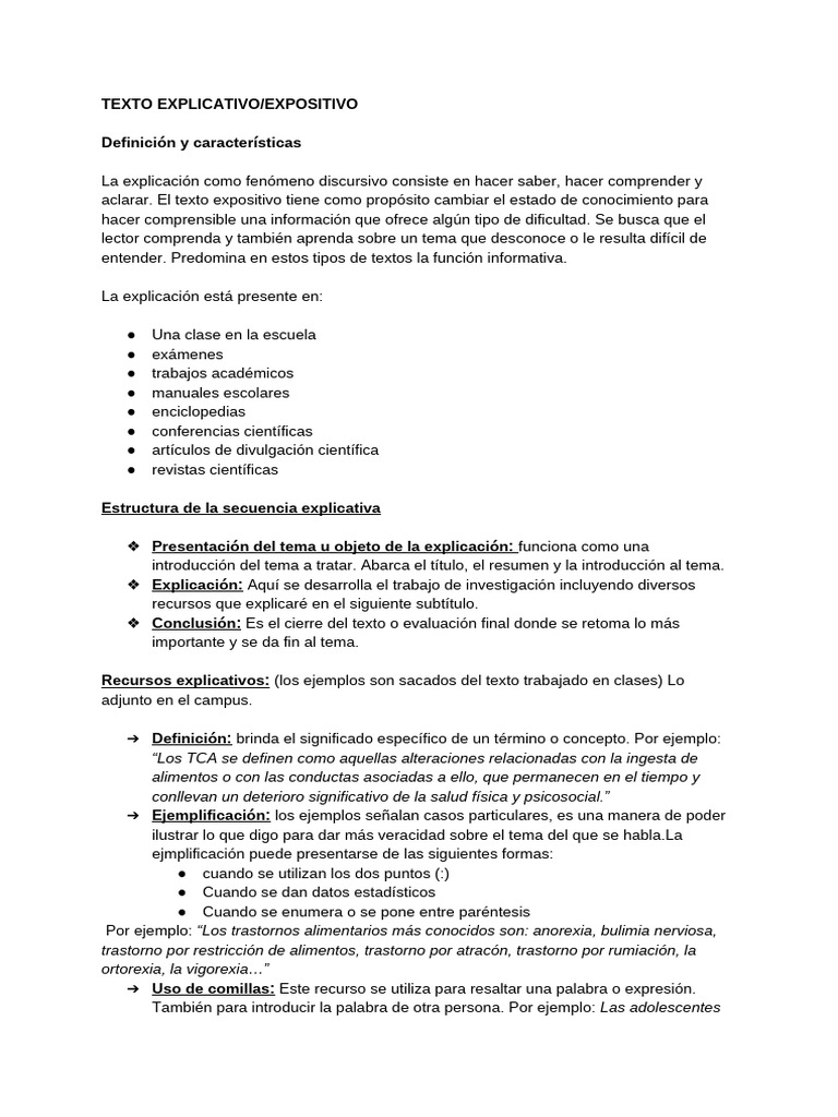 Texto Explicativo - Expositivo | PDF