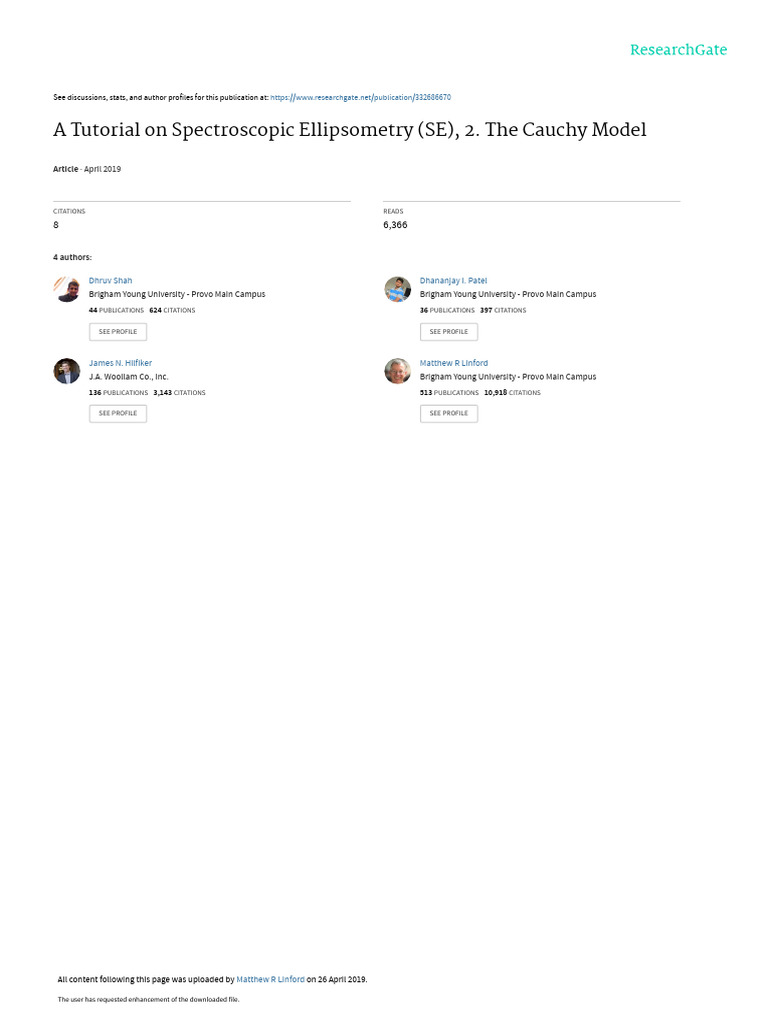 The Cauchy Model | PDF