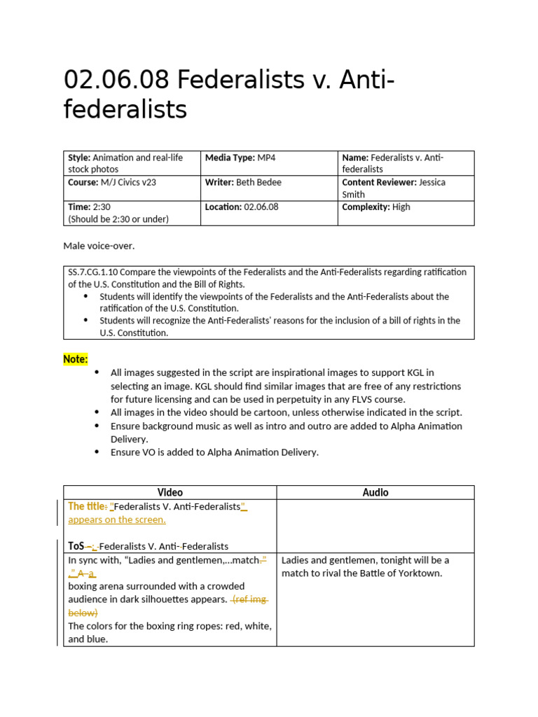 03 - Federalists vs. Anti-Federalists - SB - Hanaa - Reviewed | PDF