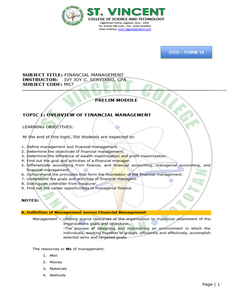 Serviano Prelim Module | PDF