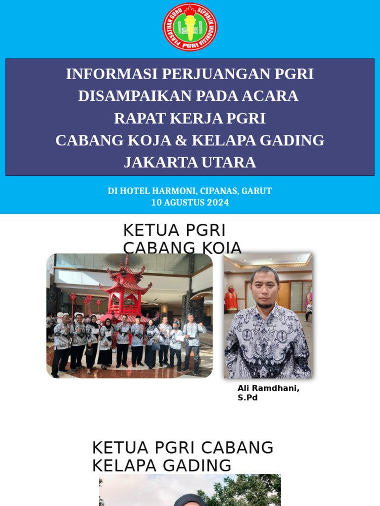 Materi Acara Pgri | PDF