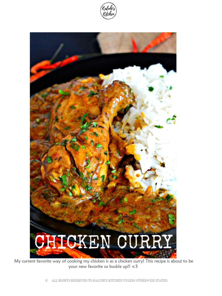 Chicken Curry | PDF