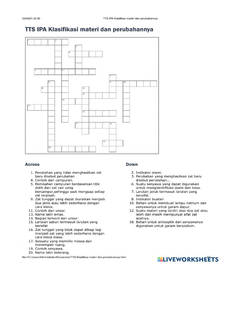 TTS Materi Dan Perubahan | PDF