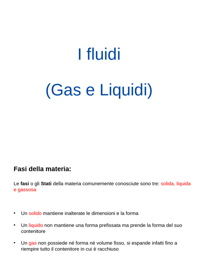 Fluidi 2024 Prima Parte | PDF
