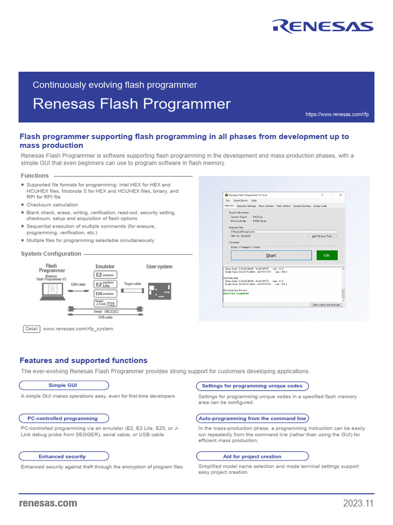 Renesas Programming Software | PDF