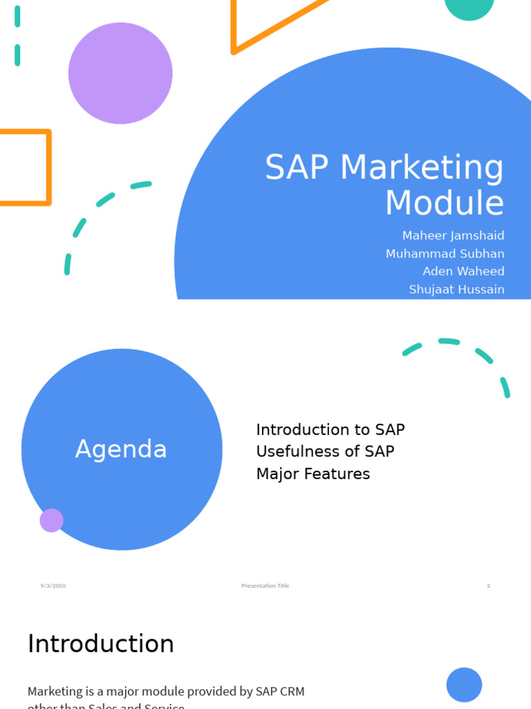 SAP Marketing Module | PDF