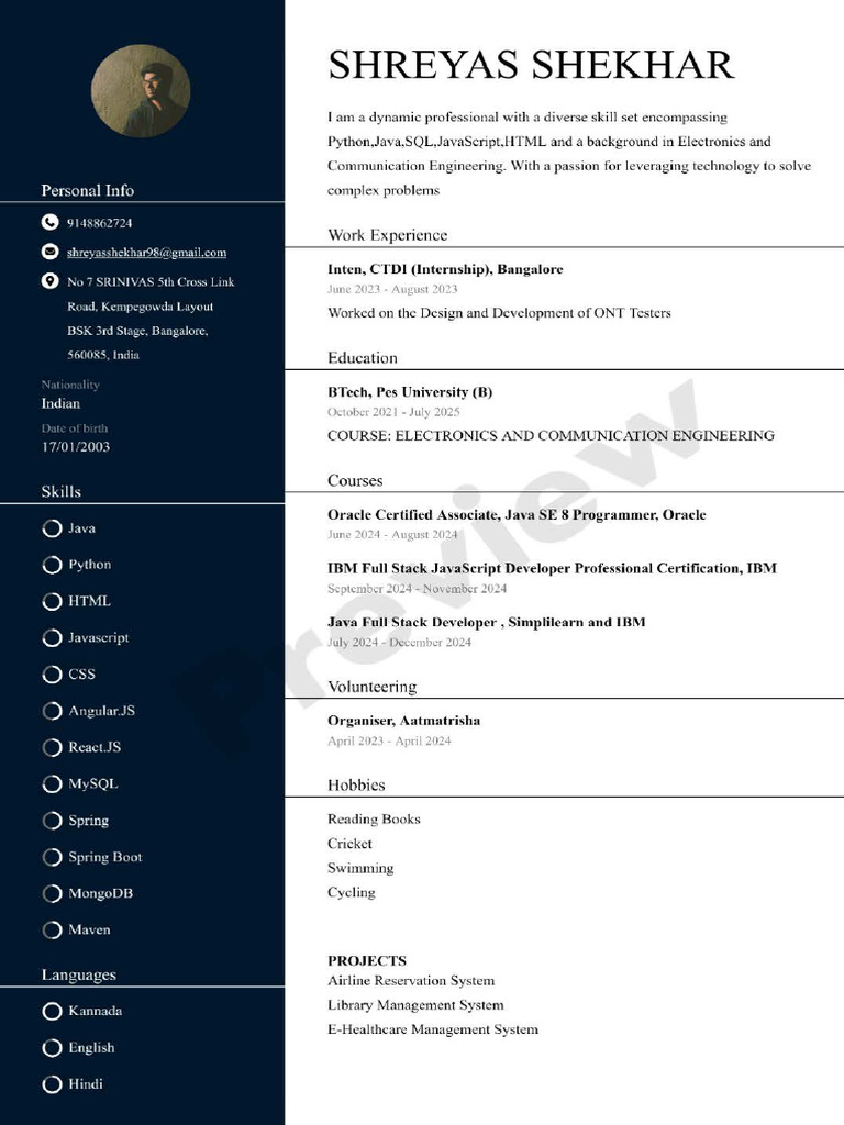 RESUME1 | PDF