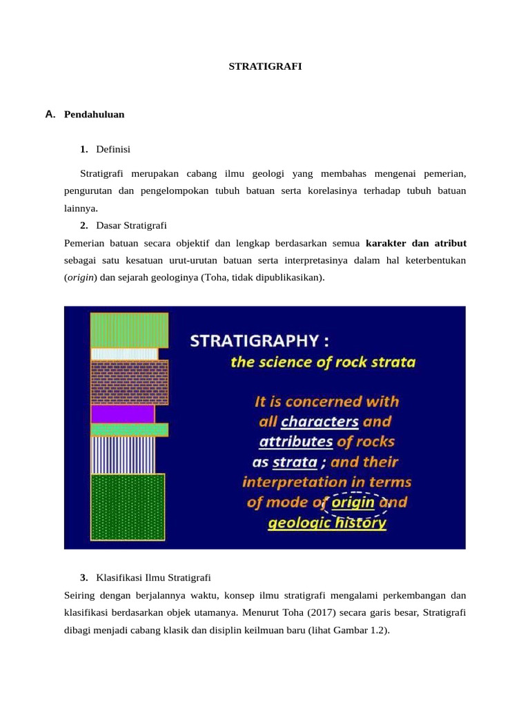 STRATIGRAFI | PDF