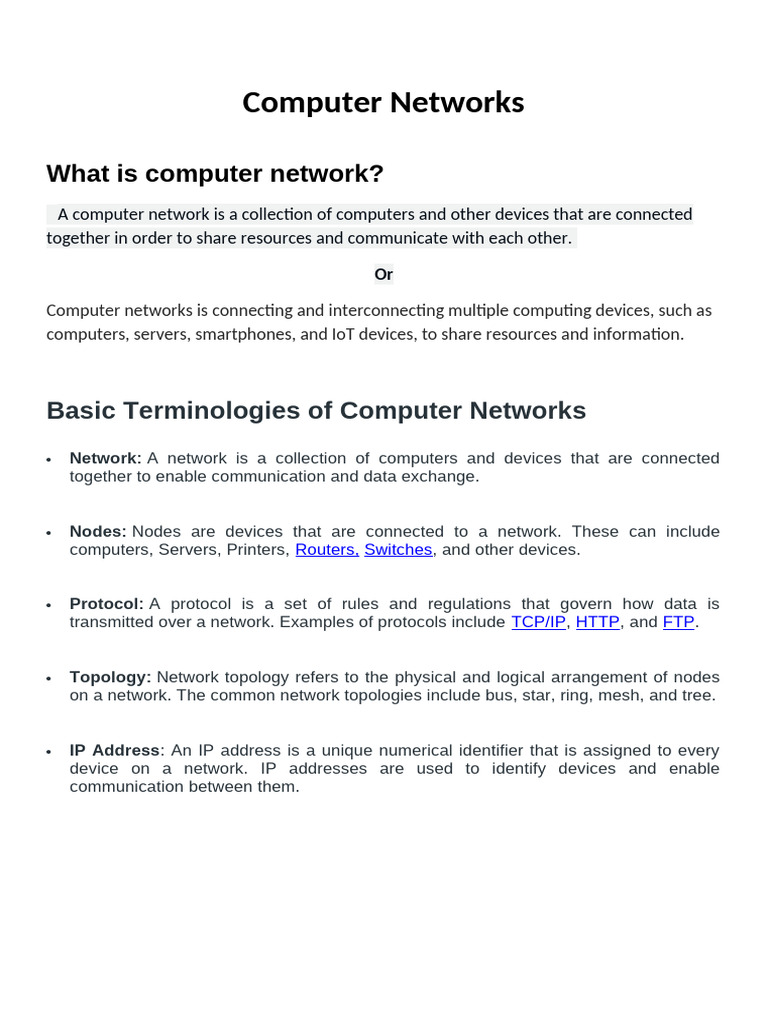 Computer Networks | PDF