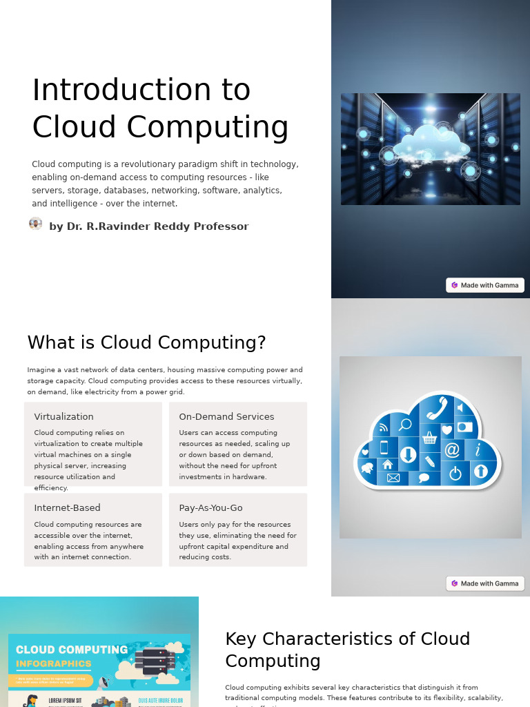 Introduction To Cloud Computing | PDF | Cloud Computing | Platform As A Service