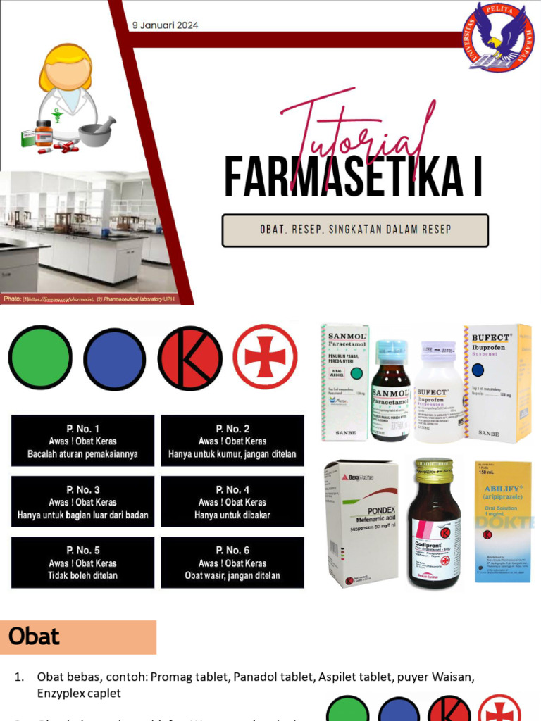 Tutorial (11 Januari 2024) - Obat, Resep, dan Singkatan pada Resep | PDF