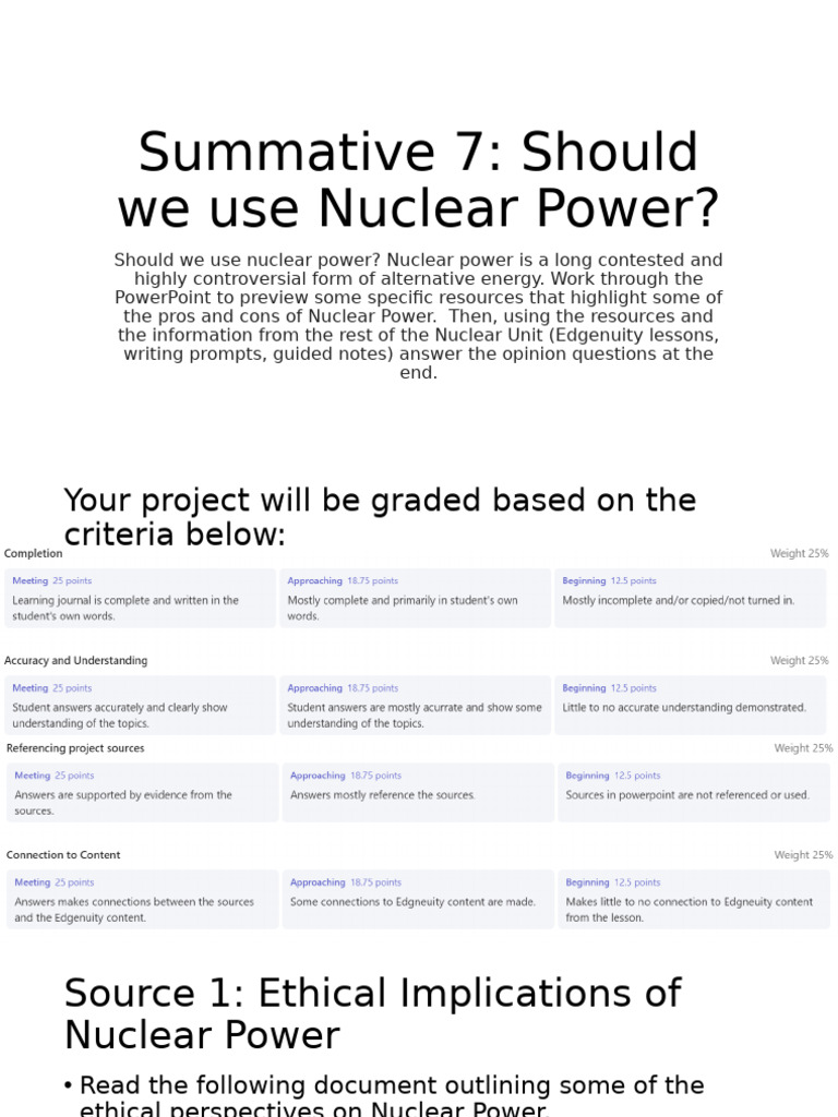 Nuclear Power Project | PDF
