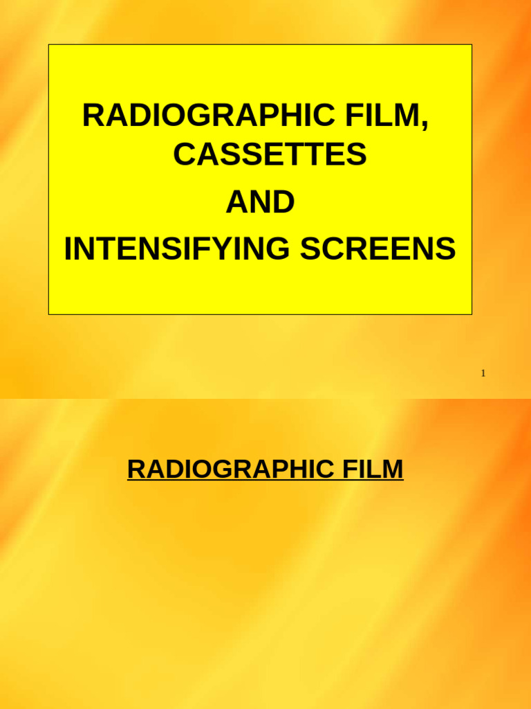 CASSETTES and SCREENS | PDF