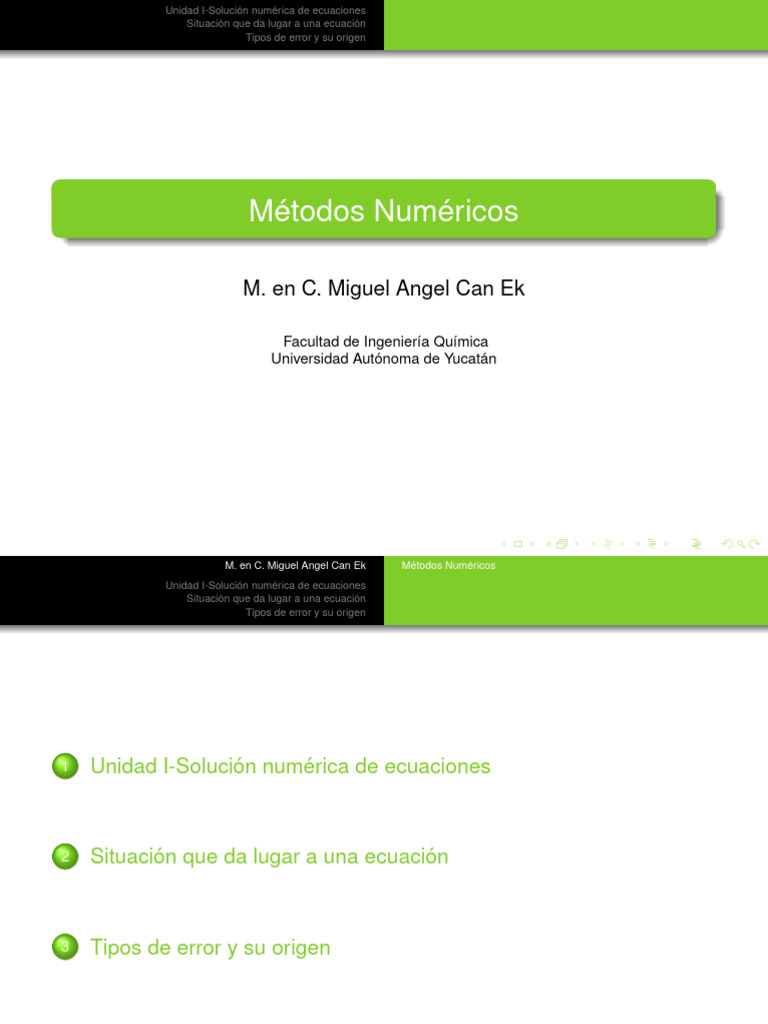 U1.1. Métodos Numéricos | PDF