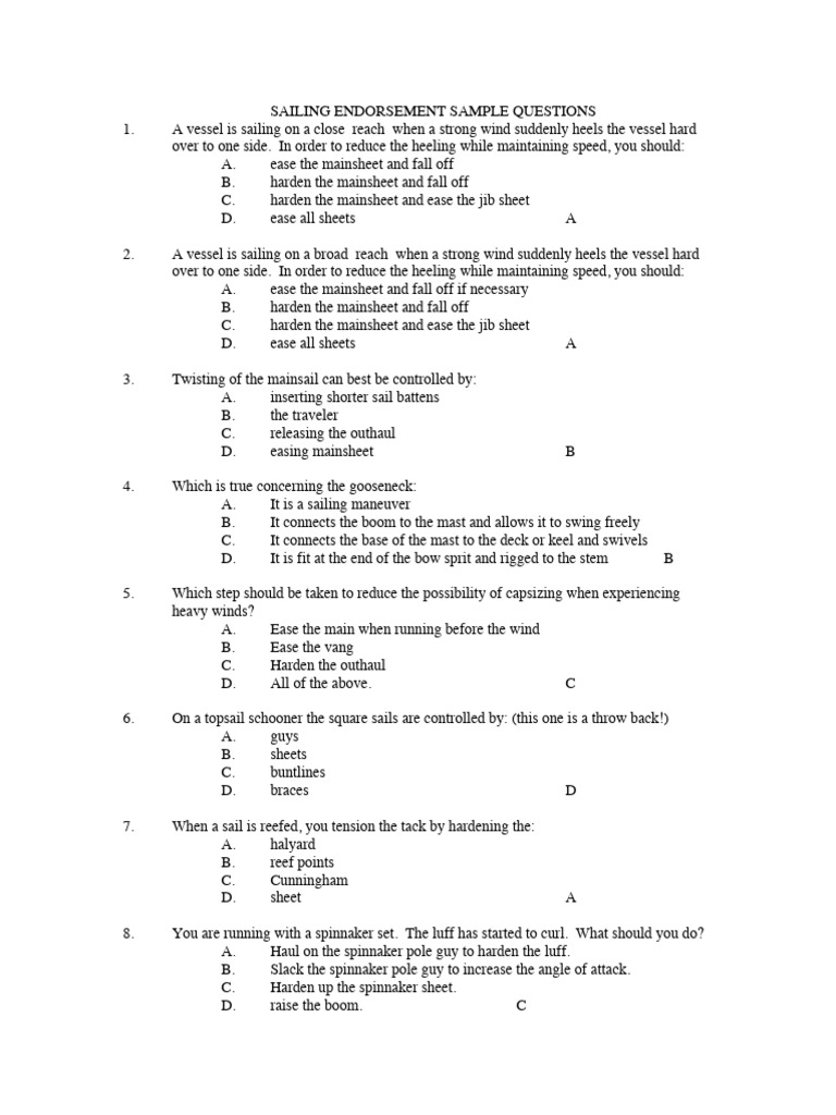 Sample Sail Q&A | PDF