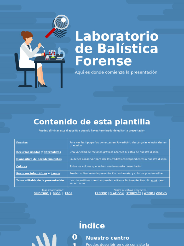 Forensic Ballistics Laboratory by Slidesgo | PDF