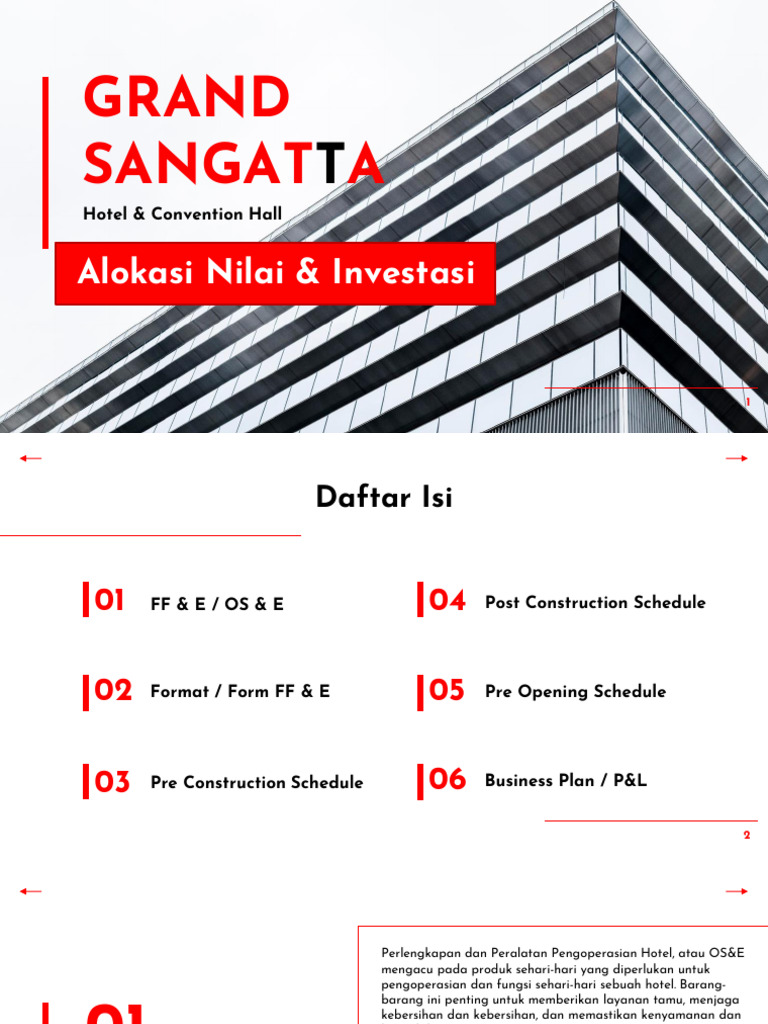 Ff&e, Os&e Sangatta Hotel | PDF