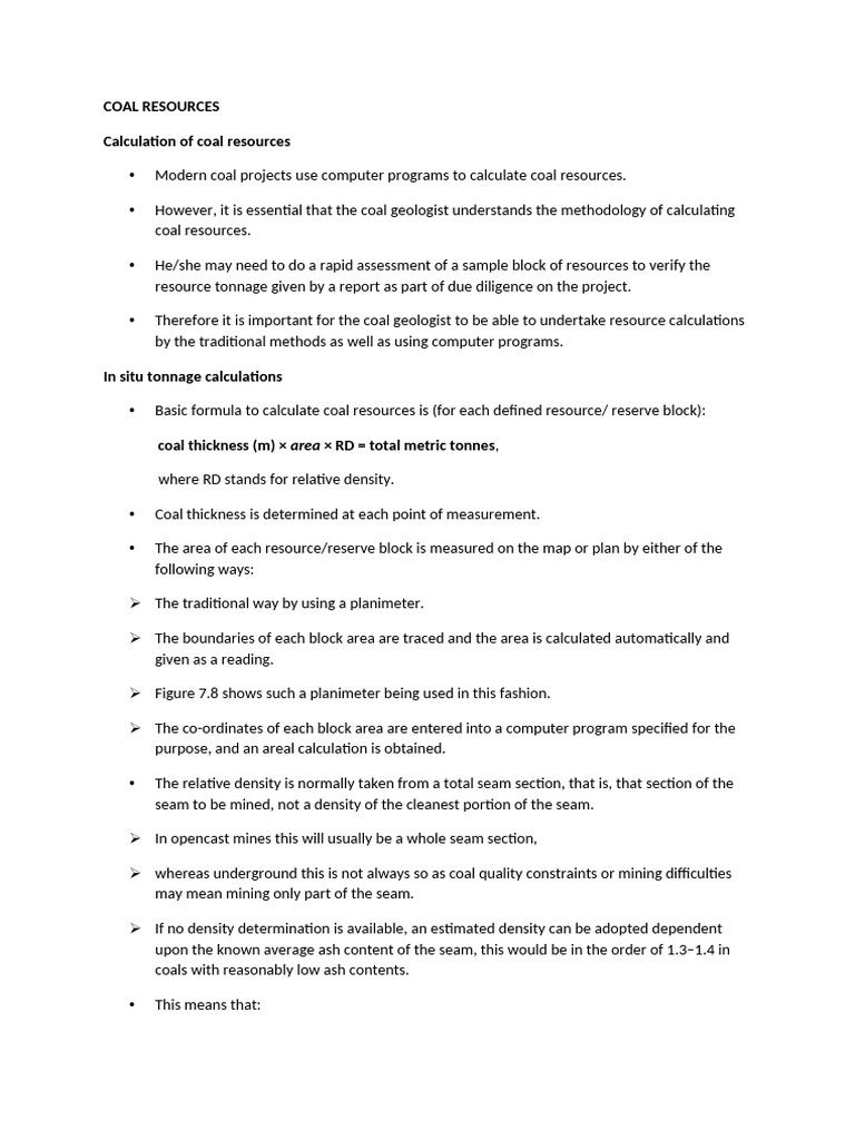 FTG Coal Resources A | PDF