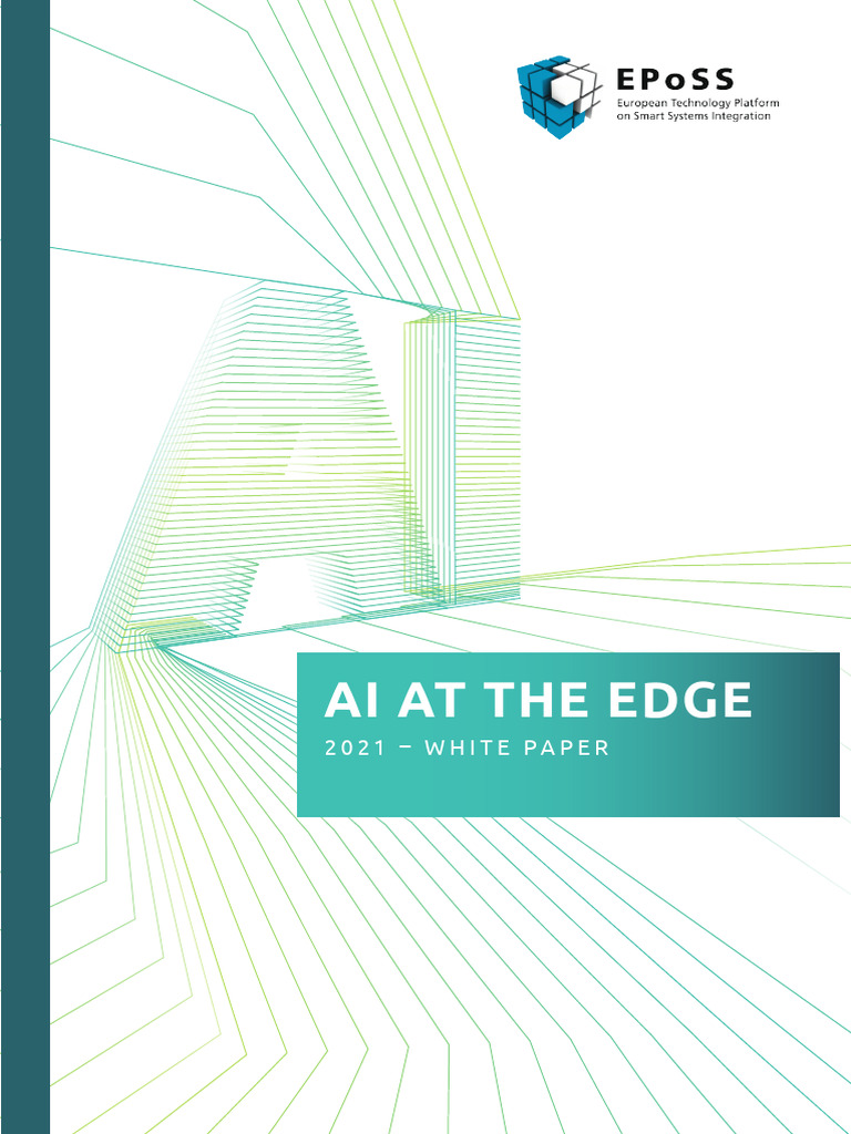 EPoSS White Paper AI at The Edge | PDF | Internet Of Things | Artificial Intelligence