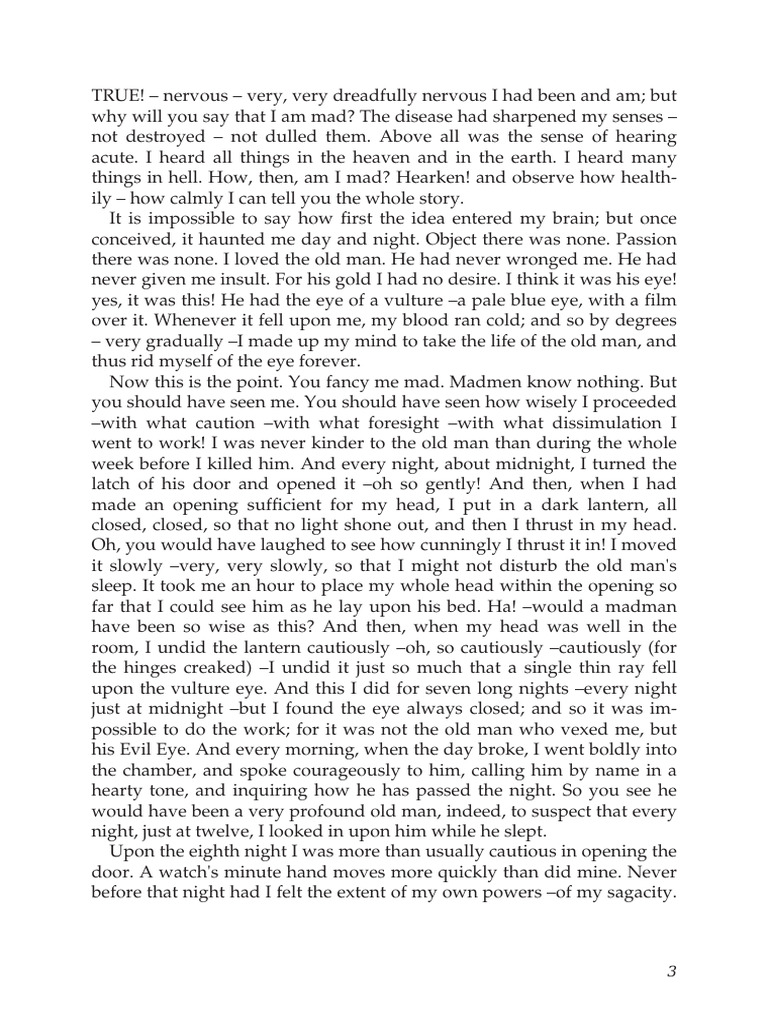 The Tell Tale Heart | PDF