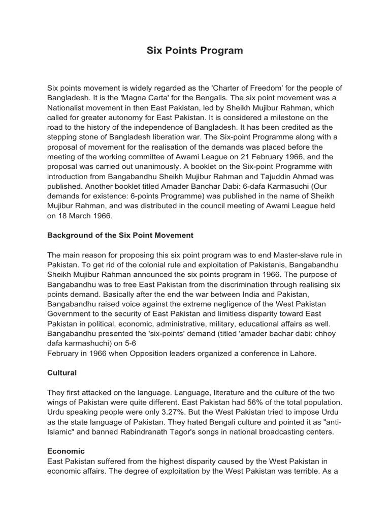 BSC ;Six Point Movement(1) | PDF