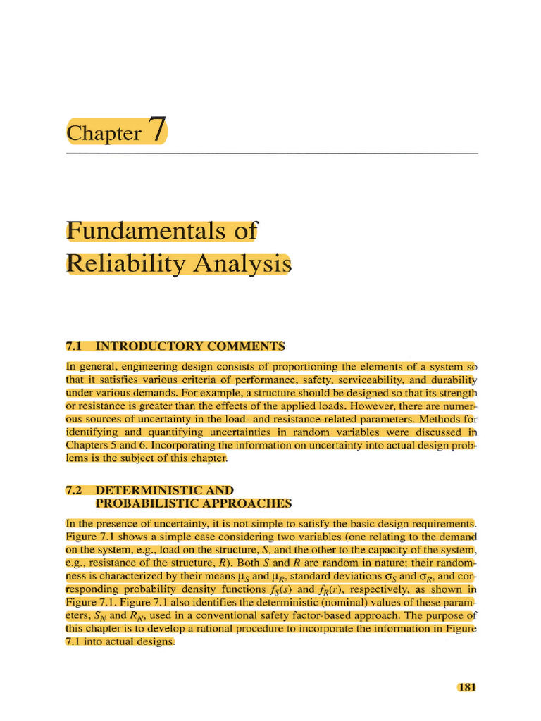 Reliability Analysis In Engineering Design Pdf Reliability
