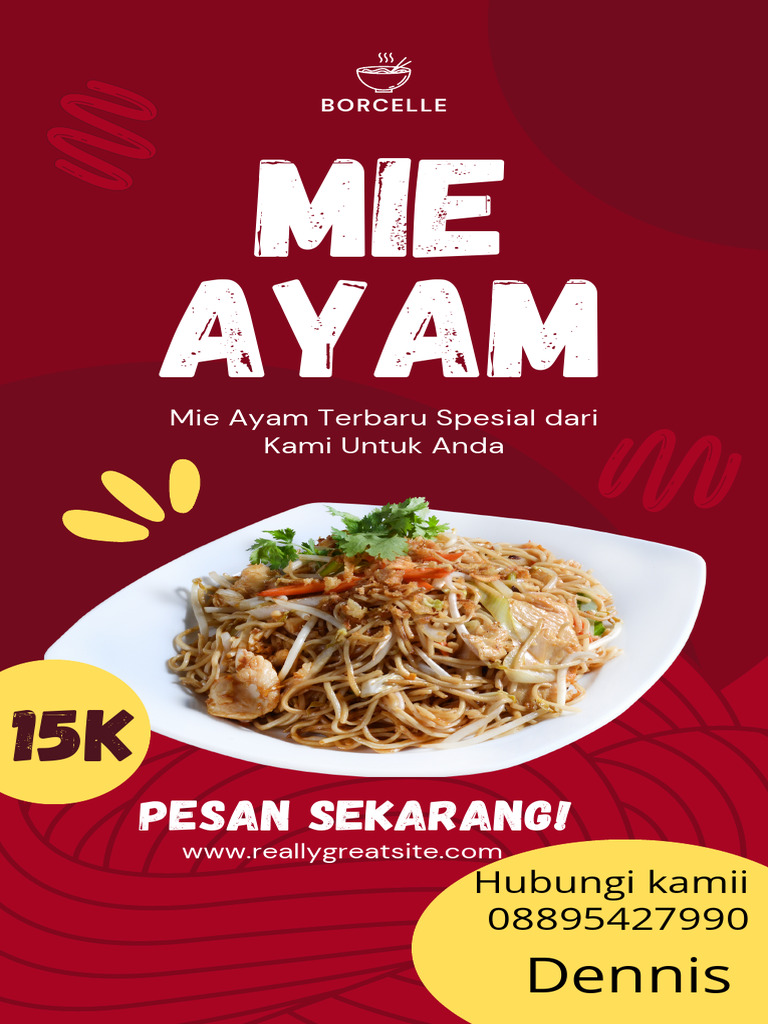 Poster Mie Ayam Dennis | PDF