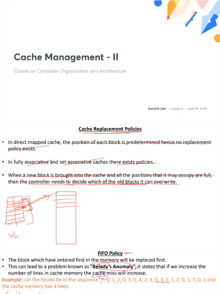 Cache Management II With Anno | PDF
