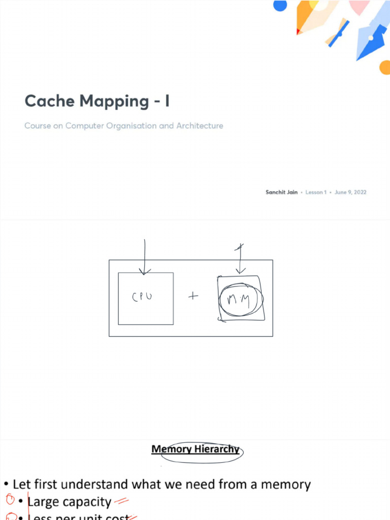 Cache Mapping I With Anno | PDF