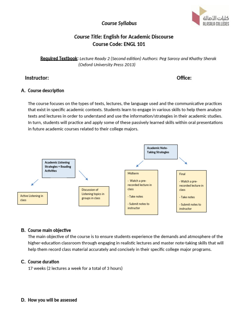 ENGL101 Syllabus Semester 1 - 2024 | PDF | Plagiarism | Lecture