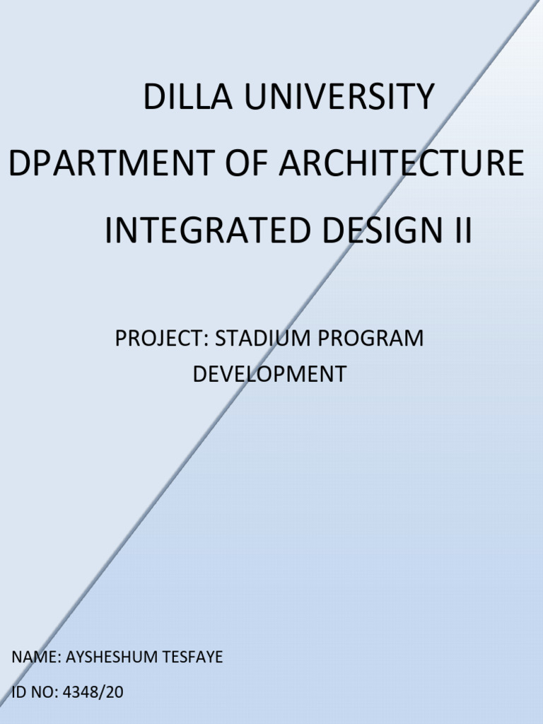 Stadium Program Development | PDF | Public Toilet