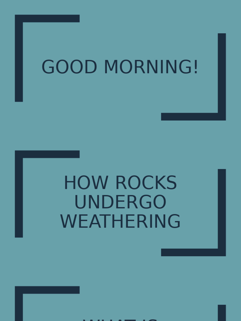 How Rocks Undergo Weathering | PDF
