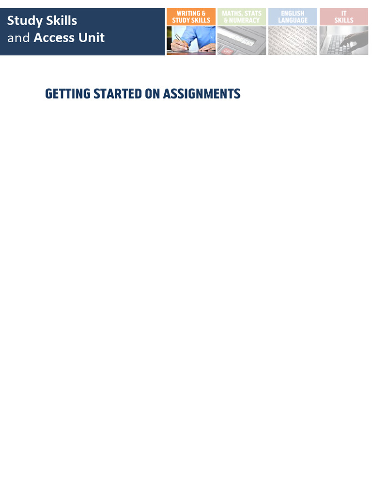 Getting Started On Assignments | PDF