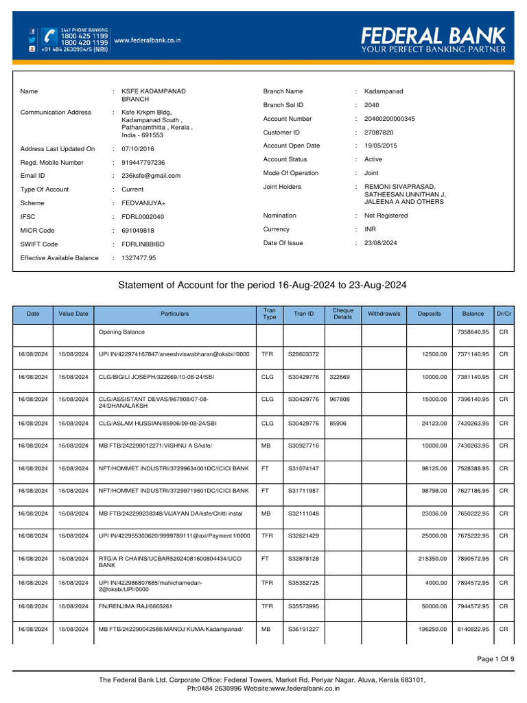 Account Statement | PDF