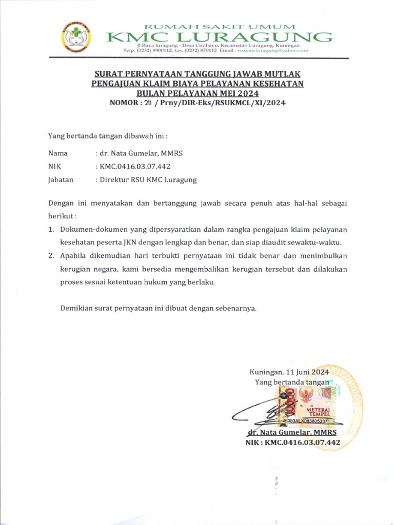 Pengajuan Klaim Bpjs Pdf