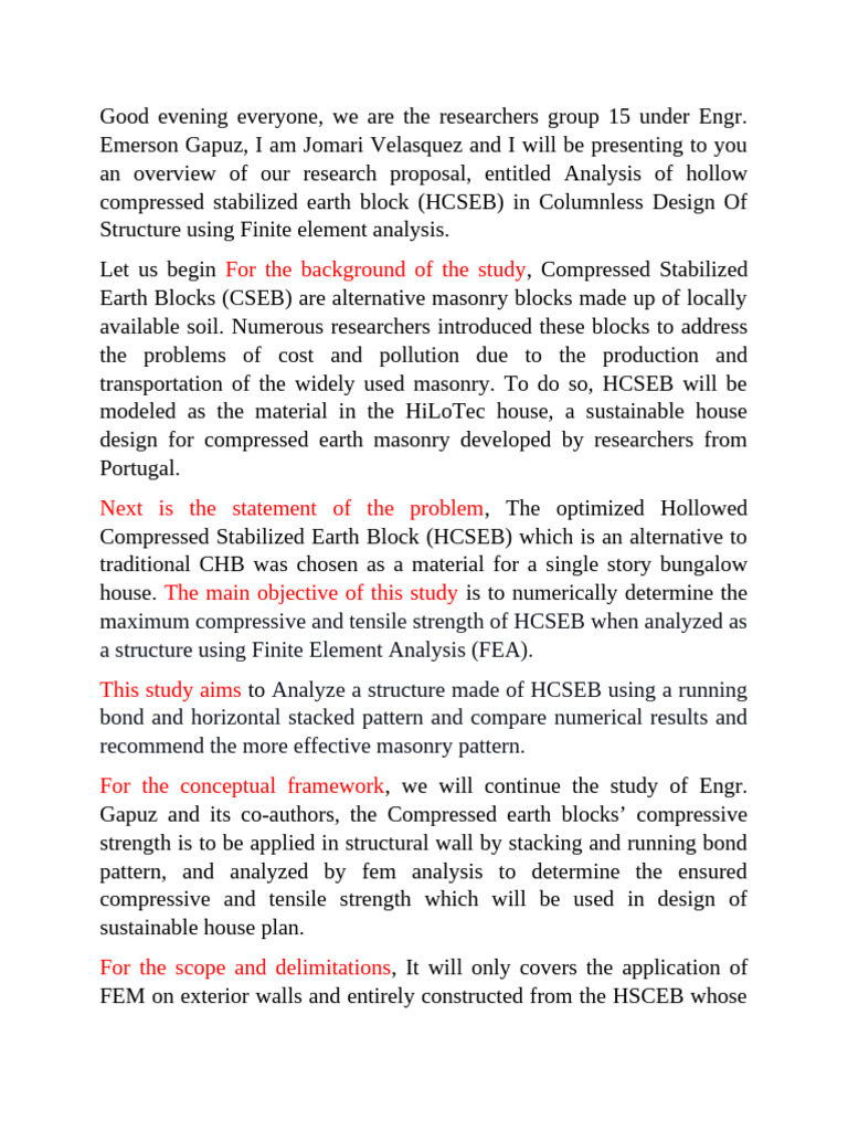 Research Overview Script | PDF