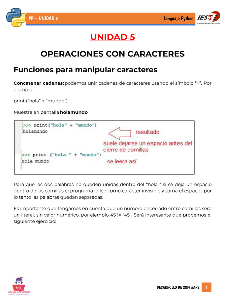 Unidad 5 Python | PDF Unidad 5 Python | PDF