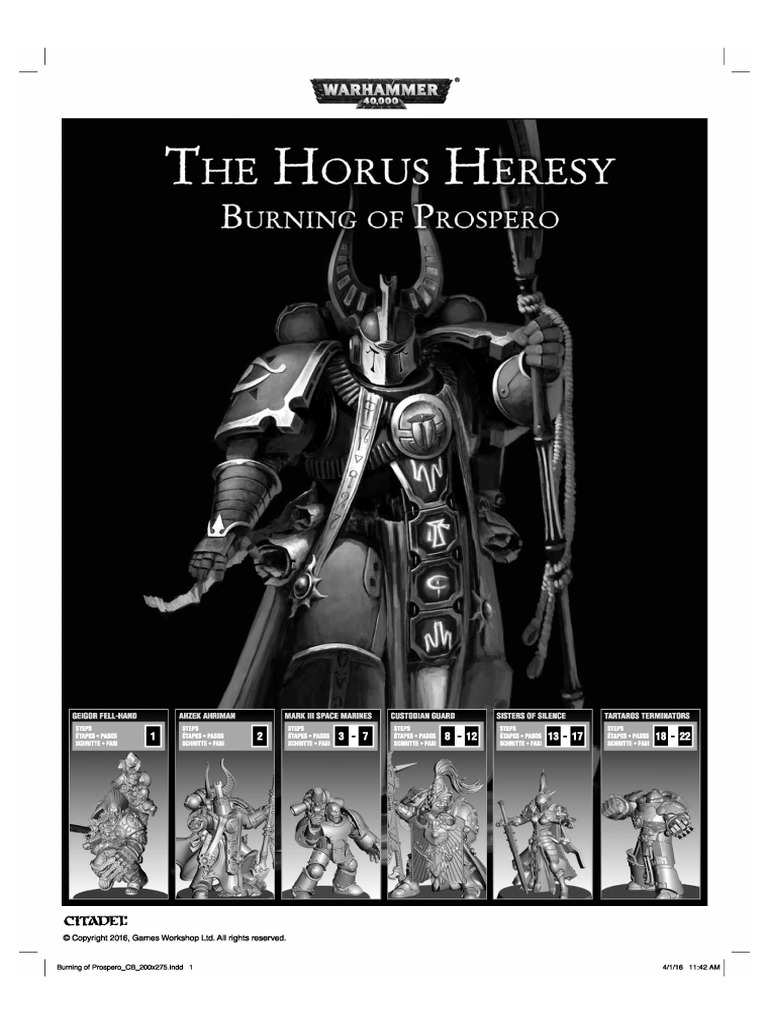 The Horus Heresy Burning of Prospero | PDF