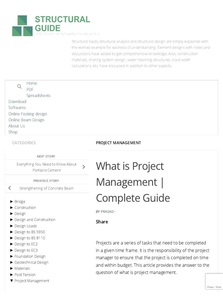 What Is Project Management - Complete Guide - by Structural Guide | PDF
