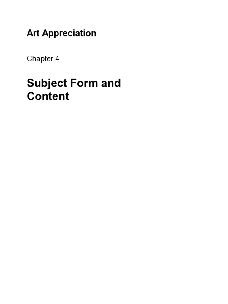 Art Appreciation | PDF