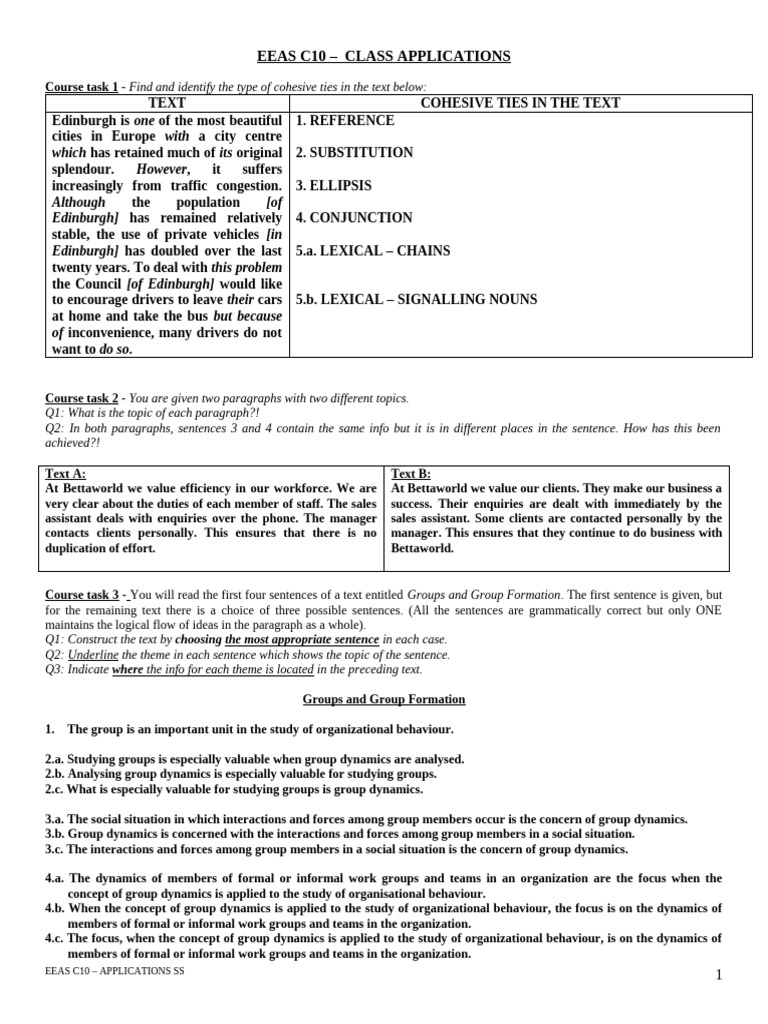 Eeas c10 Applications Ss | PDF